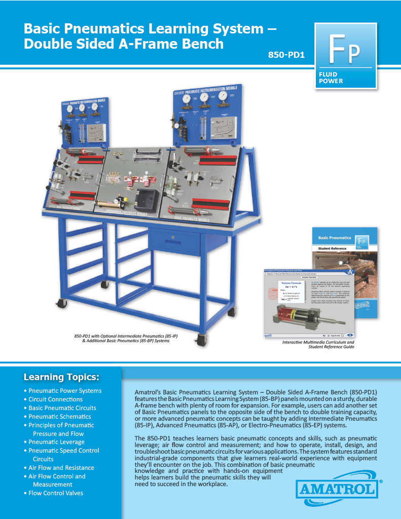 Basic Pneumatics Training System | Amatrol